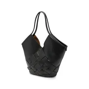 Hereu Woven Leather Shoulder Bag - Black