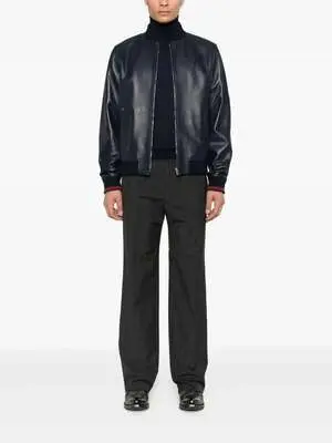 Saint Laurent Wool Turtle-neck Sweater - Multicolor