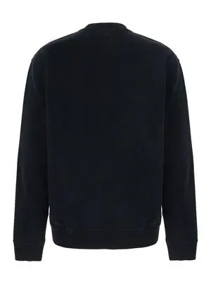 AMI Paris Sweatshirt With De Coeur Logo And Long Sleeves In Cotton - Black