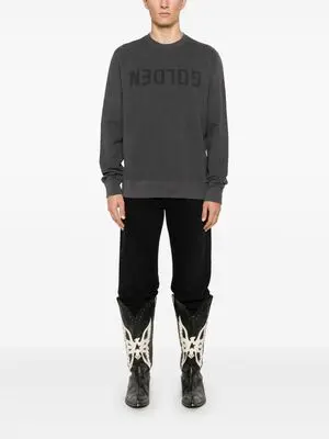 GOLDEN GOOSE Logo Cotton Sweatshirt - Multicolor