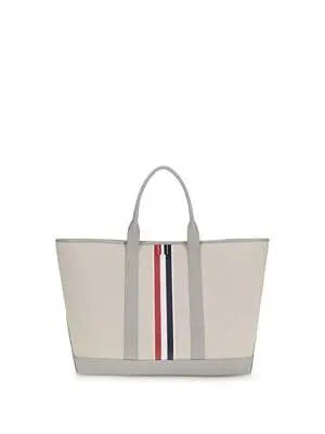 Thom Browne Canvas Tote Bag - Gray
