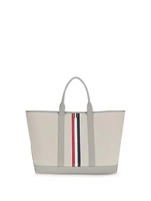 Thom Browne Canvas Tote Bag - Gray
