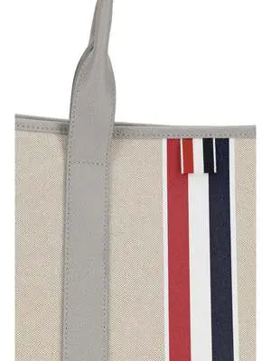 Thom Browne Canvas Tote Bag - Gray