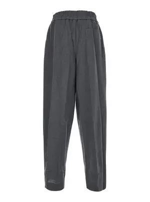 AMI Paris Wool Drawstring Trousers - Multicolor