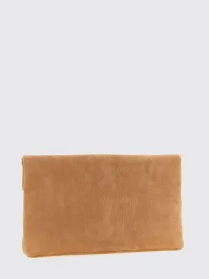 Saint Laurent Suede Calfskin Envelope Clutch With Monogram