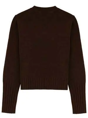 Guest In Residence Shrunken Crew Jersey - Brown