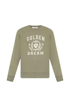 GOLDEN GOOSE Logo Cotton Sweatshirt - Multicolor
