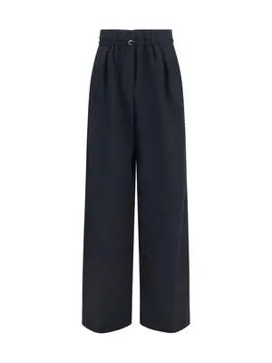 Dries Van Noten Wide-leg Pants With Drawstring