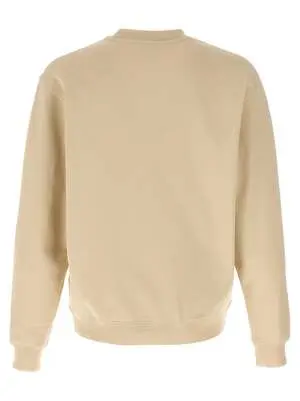 Jacquemus Le Sweatshirt Gros Grain Cotton Fleece Sweatshirt - Cream