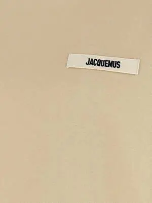 Jacquemus Le Sweatshirt Gros Grain Cotton Fleece Sweatshirt - Cream