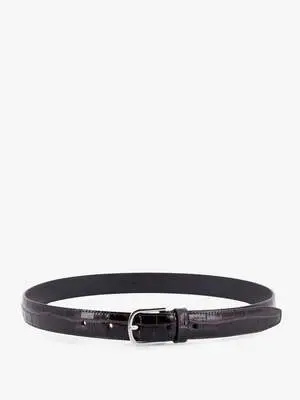 TOTEME Slim Croco-embossed Leather Belt - Multicolor