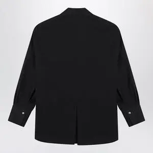Attico Cotton Shirt With Logo - Black