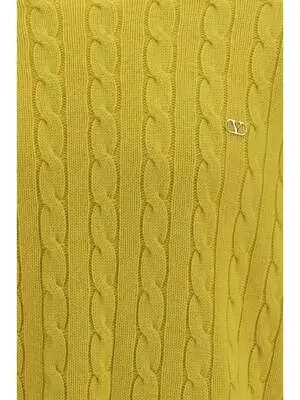 Valentino Garavani Vlogo Cable-knit Cashmere Sweater