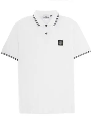 Stone Island Polo With Logo - White