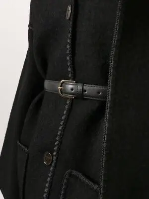TOTEME Leather Belt - Black