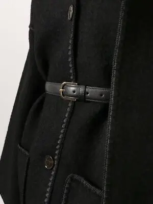 TOTEME Leather Belt - Black