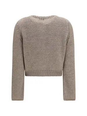 FORTE_FORTE Chunky Knit Cardigan With Buttons - Cream