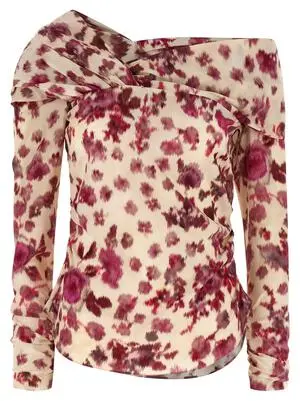 Isabel Marant Étoile Danka Silk Top - Pink