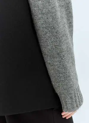JIL SANDER Knit-sleeves Wool Jacket