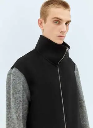 JIL SANDER Knit-sleeves Wool Jacket