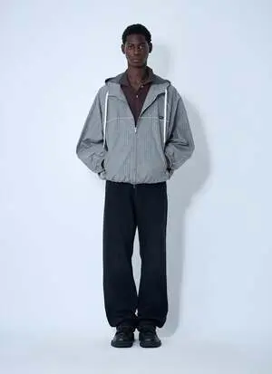 Miu Miu Check Hooded Jacket