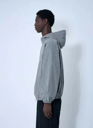 Miu Miu Check Hooded Jacket