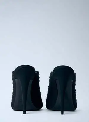 Saint Laurent Emilie Mules Sandals - Black