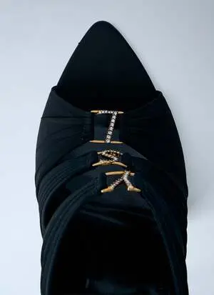 Saint Laurent Emilie Mules Sandals - Black