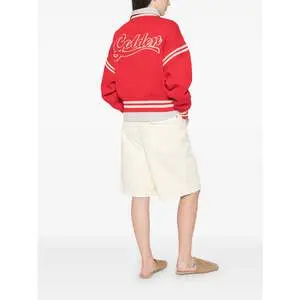 GOLDEN GOOSE Cotton Waffle Knit Jumper - Red