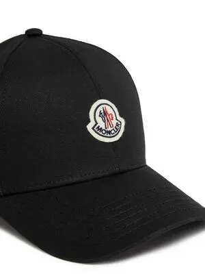 Moncler Logo Cotton Baseball Cap - Multicolor