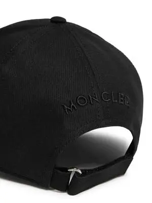 Moncler Logo Cotton Baseball Cap - Multicolor