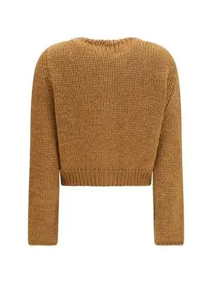 FORTE_FORTE Chunky Knit Cardigan - Brown