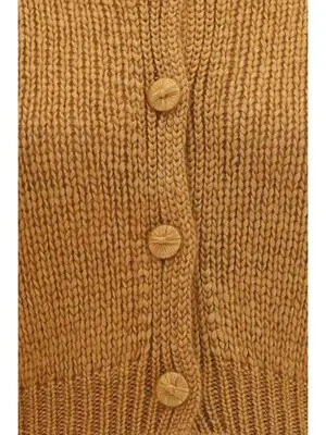 FORTE_FORTE Chunky Knit Cardigan - Brown