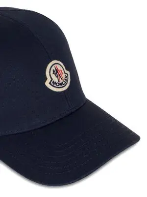 Moncler Logo Cotton Baseball Cap - Multicolor