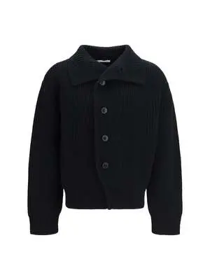Dries Van Noten High-neck Buttoned Cardigan - Black
