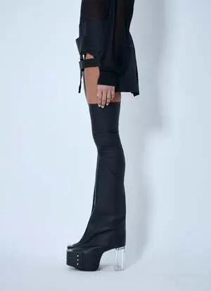 Rick Owens Nylon Polyurethane Skirt