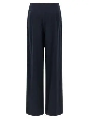 Max Mara Silk Trousers - Blue