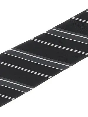 TOM FORD Diagonal Striped Tie - Black