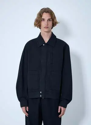 Dries Van Noten Cotton Jacket With Snap Fastening