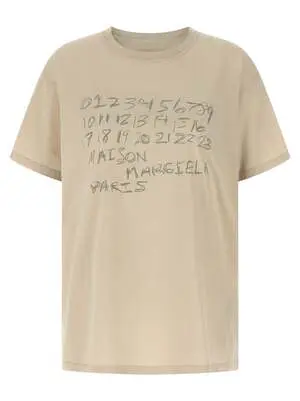 MAISON MARGIELA Printed T-shirt - Cream