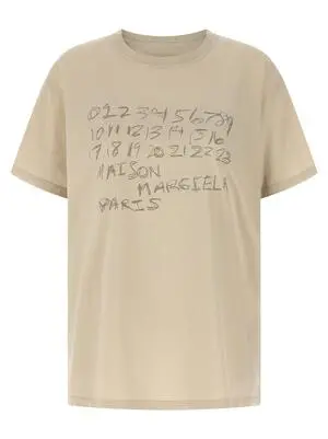 MAISON MARGIELA Printed T-shirt - Cream