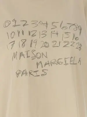MAISON MARGIELA Printed T-shirt - Cream