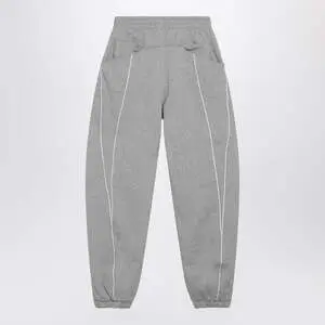 Attico Long Jogger Pants In Cotton Jersey - Gray