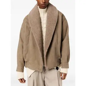 Stella McCartney Faux-shearling Bomber Jacket - Cream