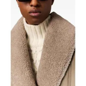Stella McCartney Faux-shearling Bomber Jacket - Cream