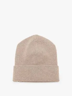 Brunello Cucinelli Cashmere Hat With Monili Detail - Brown