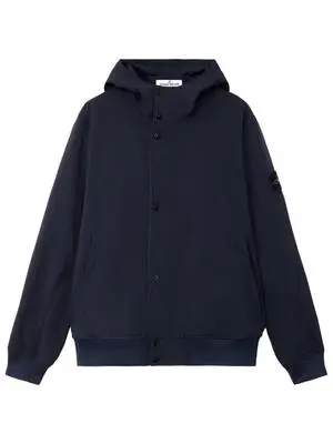 Stone Island Hooded Parka - Blue