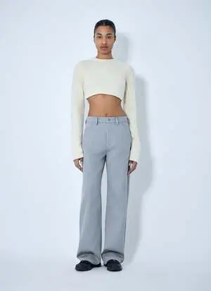 RIER Cropped Knit Sweater