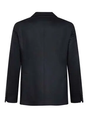 Tagliatore Blue Camel Drap Single-breasted Blazer