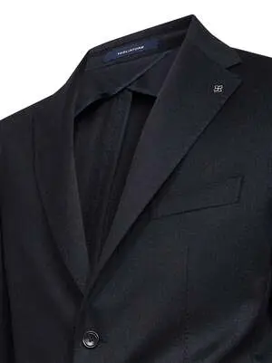Tagliatore Blue Camel Drap Single-breasted Blazer